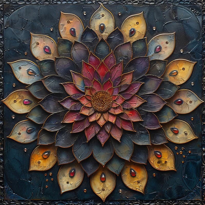 Mandala Which Brings Money, Mystical. AI Generative Stock Illustration ...