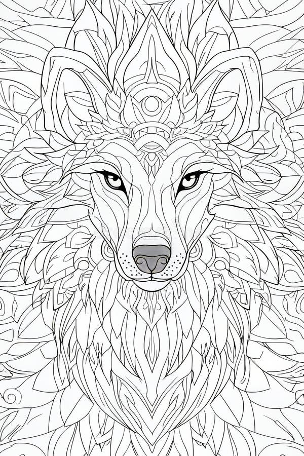 Mandala Wolf: this Captivating Illustration Features Intricate Patterns ...