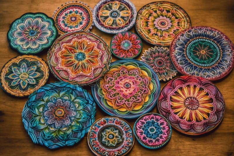 Colorful mandalas stock illustration. Illustration of organ - 273831816