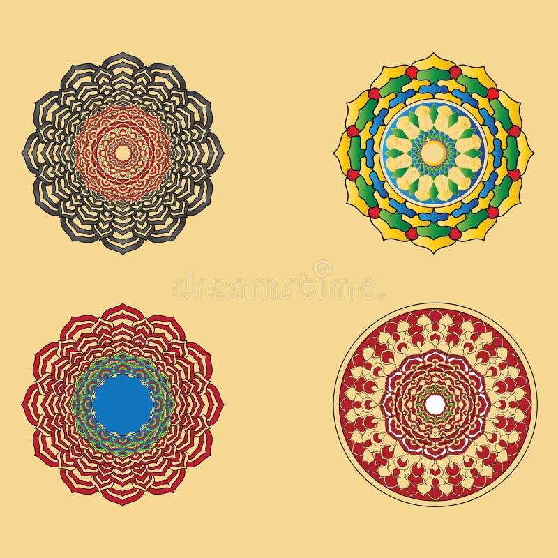 Mandala template image stock illustration. Illustration of india ...