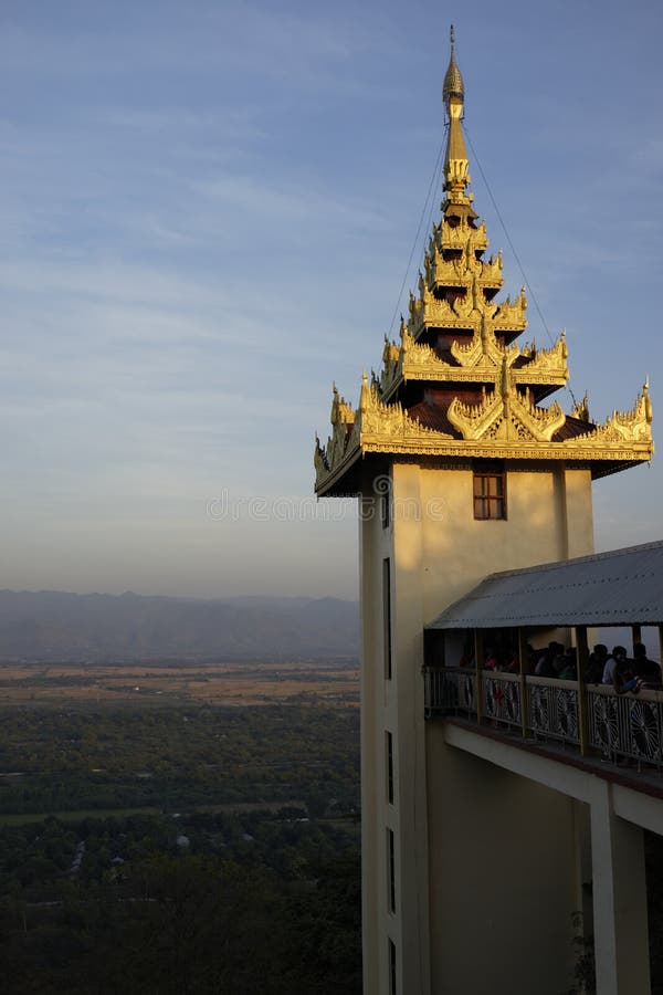 Mandalay Hill at Sunset editorial photo. Image of asian - 48472351