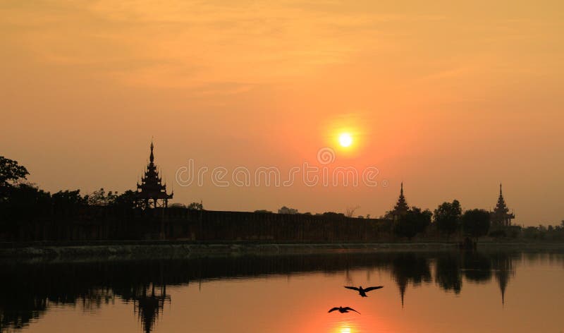 Mandalay Moat stock image. Image of typical, myanmar - 157982061