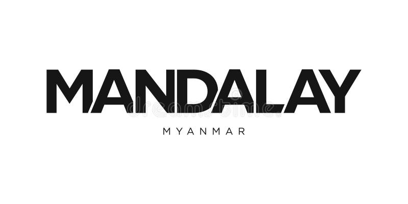 Myanmar Emblem. the Design Features a Geometric Style, Vector ...