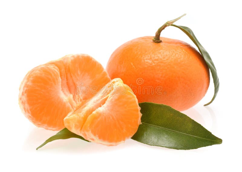 Mandarin Whole Fruits Isolated on White Stock Photo - Image of natural ...