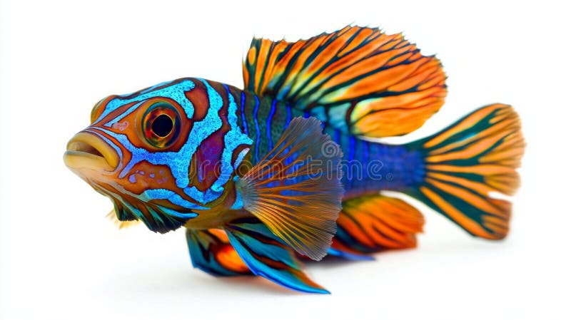 Mandarin Fish Exhibits a Mesmerizing Array of Colors and Patterns ...