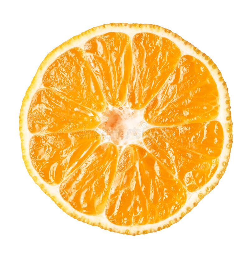 Mandarin Slice Isolated. Clipping Path Stock Image - Image of vitamin ...