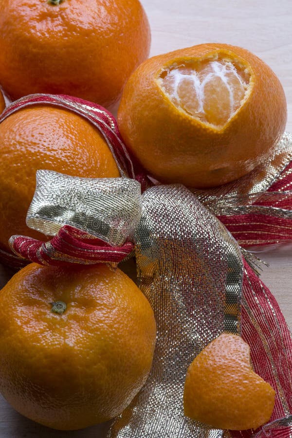 Mandarin with Hole in Heart Form Stock Photo - Image of gourmet ...
