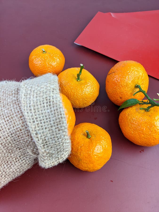 Mandarin Orange for Chinese New Year Concept Stock Photo - Image of ...