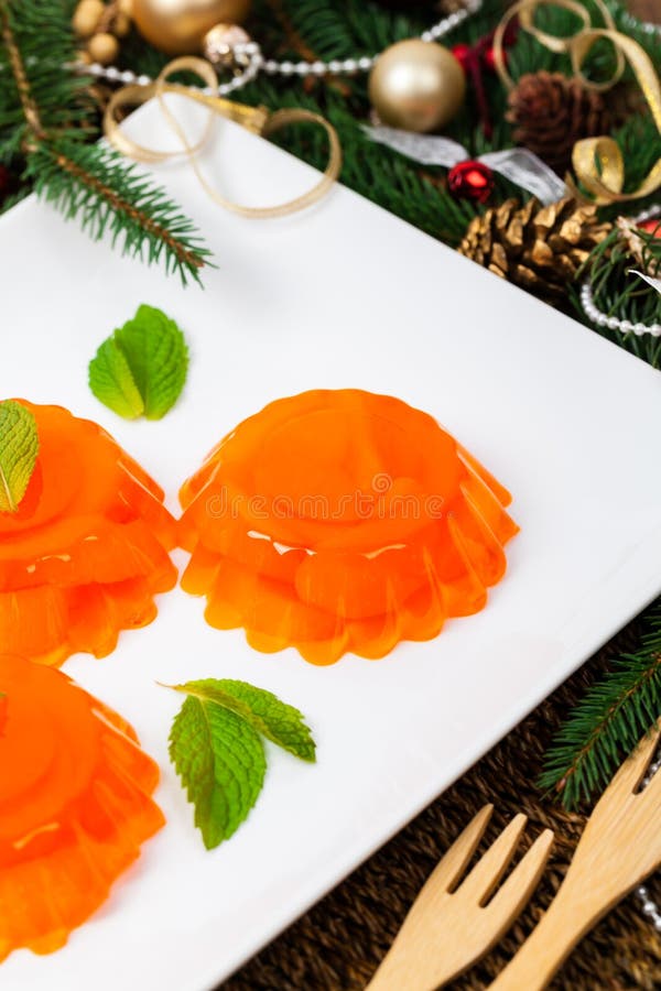 Mandarin Orange Jelly stock image. Image of homemade - 80283441