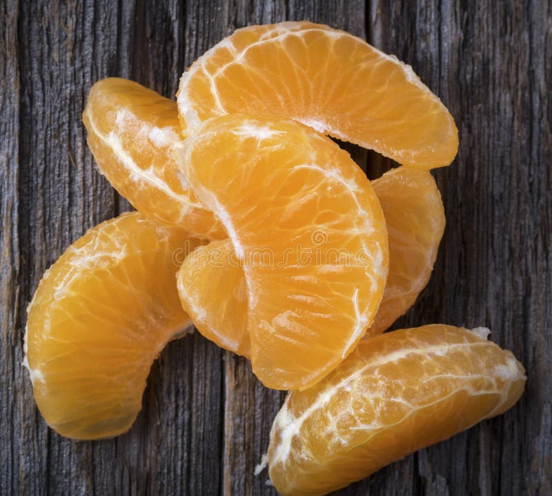 Mandarin Orange Segments in Close Stock Photo - Image of ripe, sweet ...