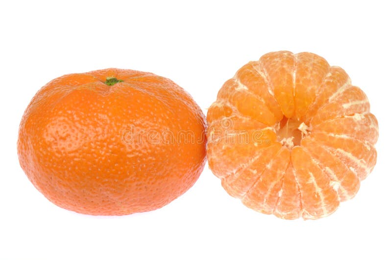 Mandarin Orange. Sweet Fruit Isolated on White Background Stock Photo ...