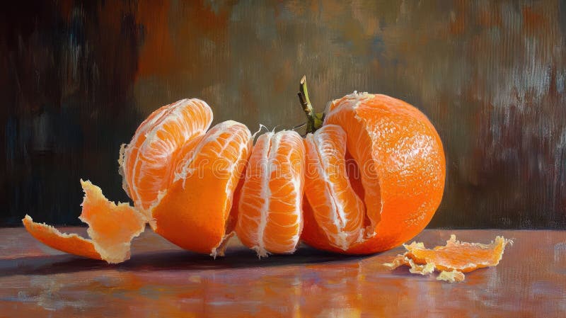 Mandarin Segments on a Surface Stock Photo - Image of organic, segments ...