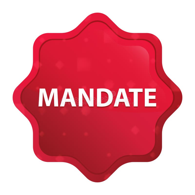 Mandate Misty Rose Red Starburst Sticker Button Stock Illustration ...