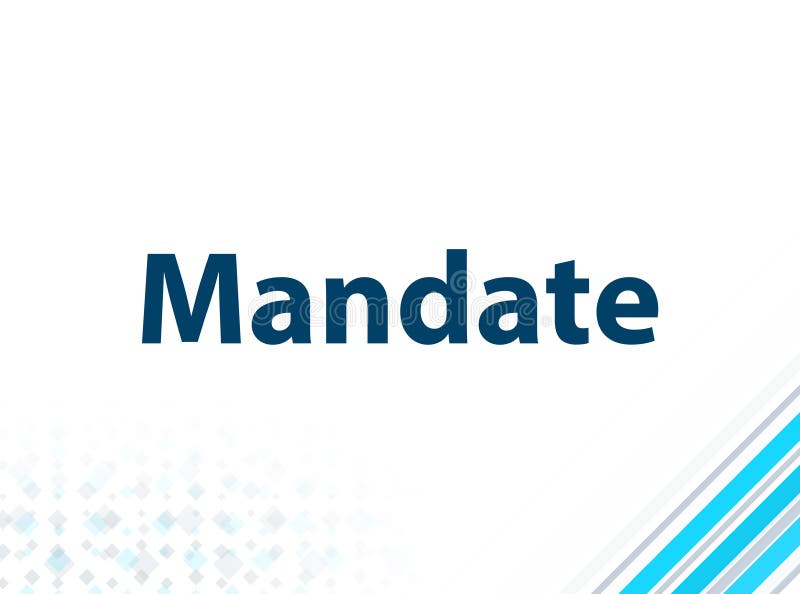 Mandate Modern Flat Design Blue Abstract Background Stock Illustration ...