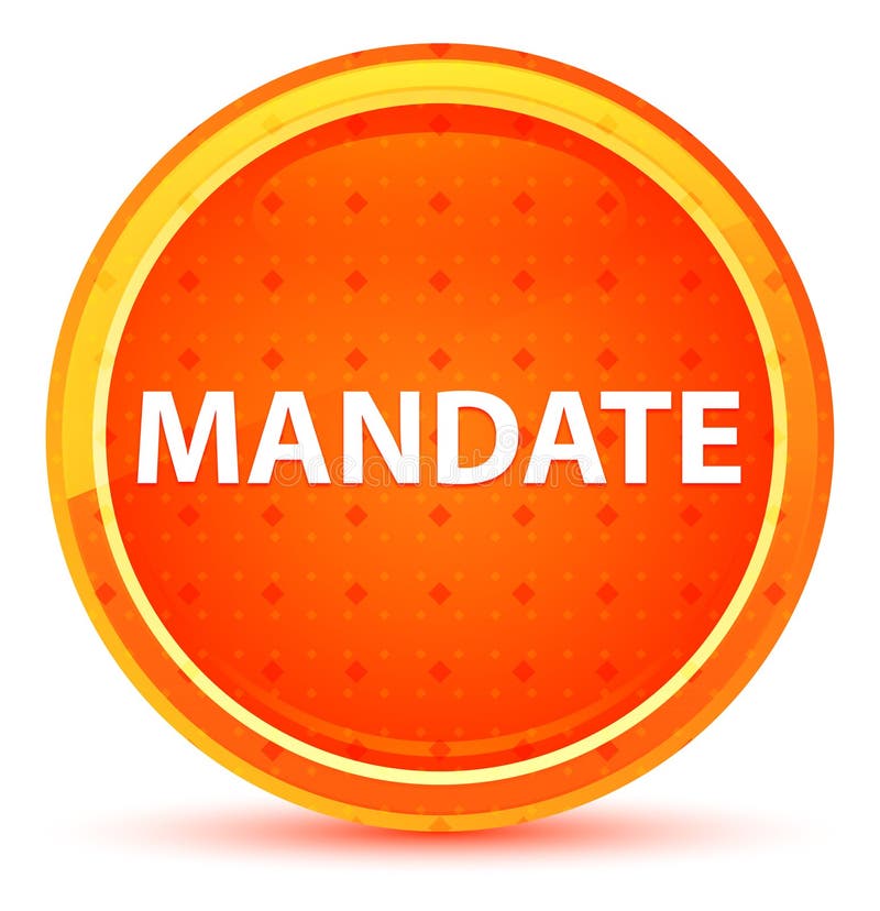 Mandate Shiny Blue Square Button Stock Illustration - Illustration of ...