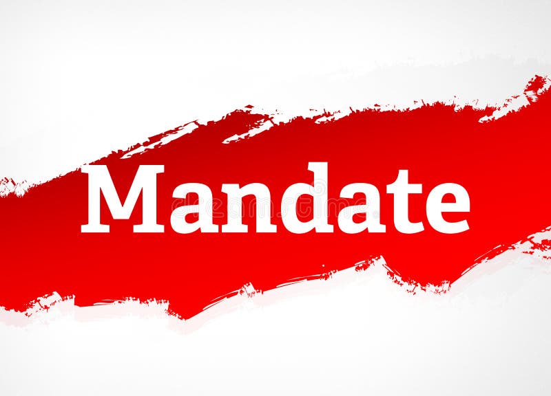 Mandate - Grungy Wooden Headline On Maple - 3D Rendered Royalty Free ...