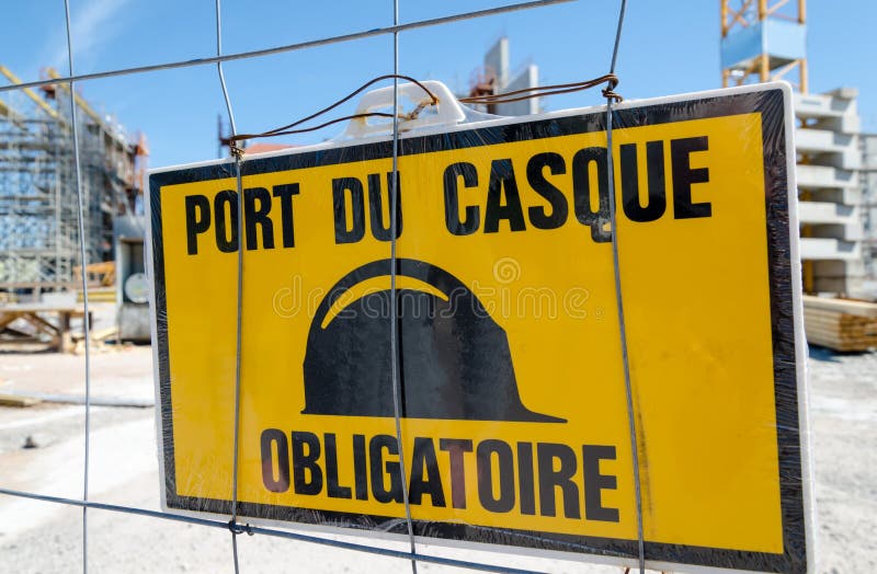 Mandatory helmet sign stock image. Image of industry - 53725467