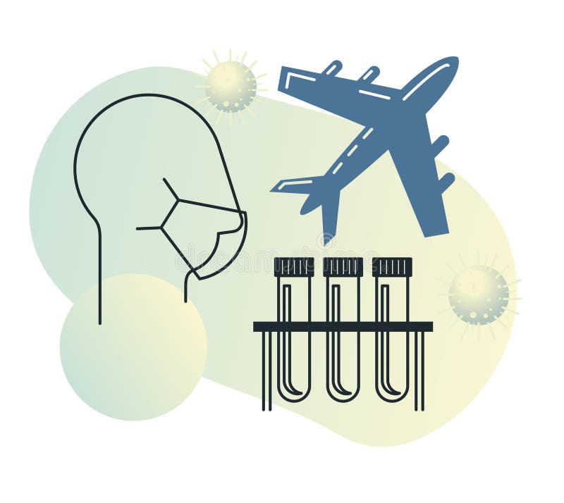 Mandatory PCR Coronavirus Testing - Icon Stock Illustration ...