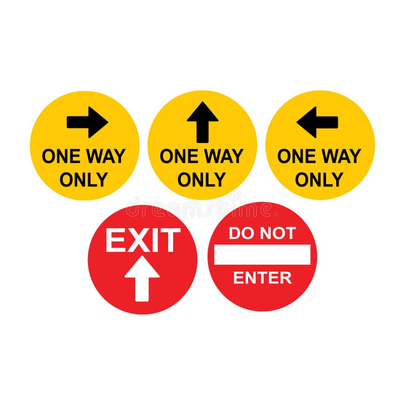 Mandatory Safety Signs Icon Illustration Vol 09 Stock Vector ...