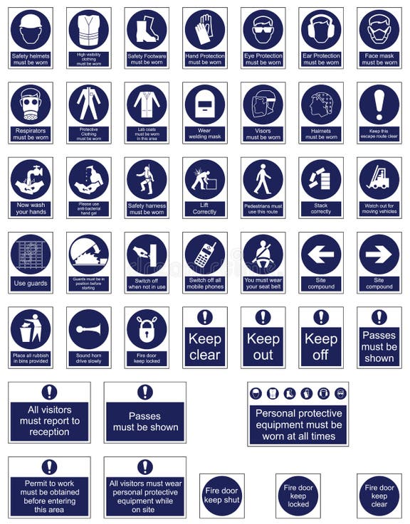 Mandatory Signage stock vector. Illustration of icon - 11991504