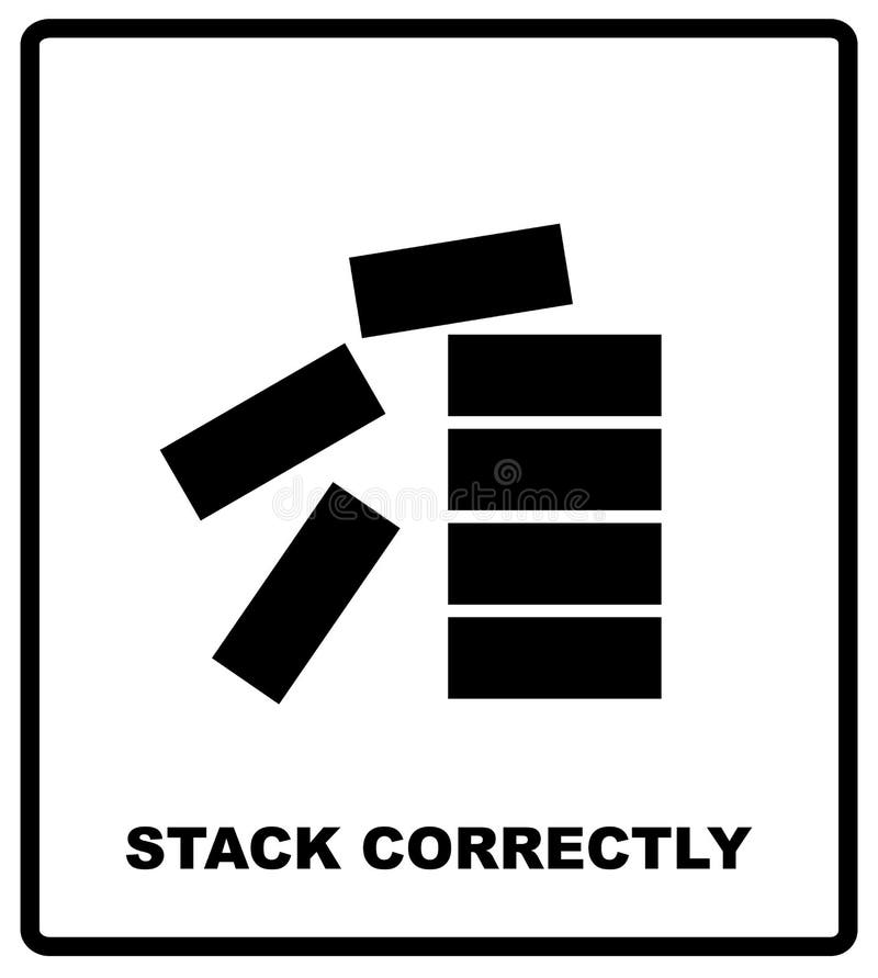 Mandatory Stack Correctly Sign Stock Vector - Illustration of notify ...