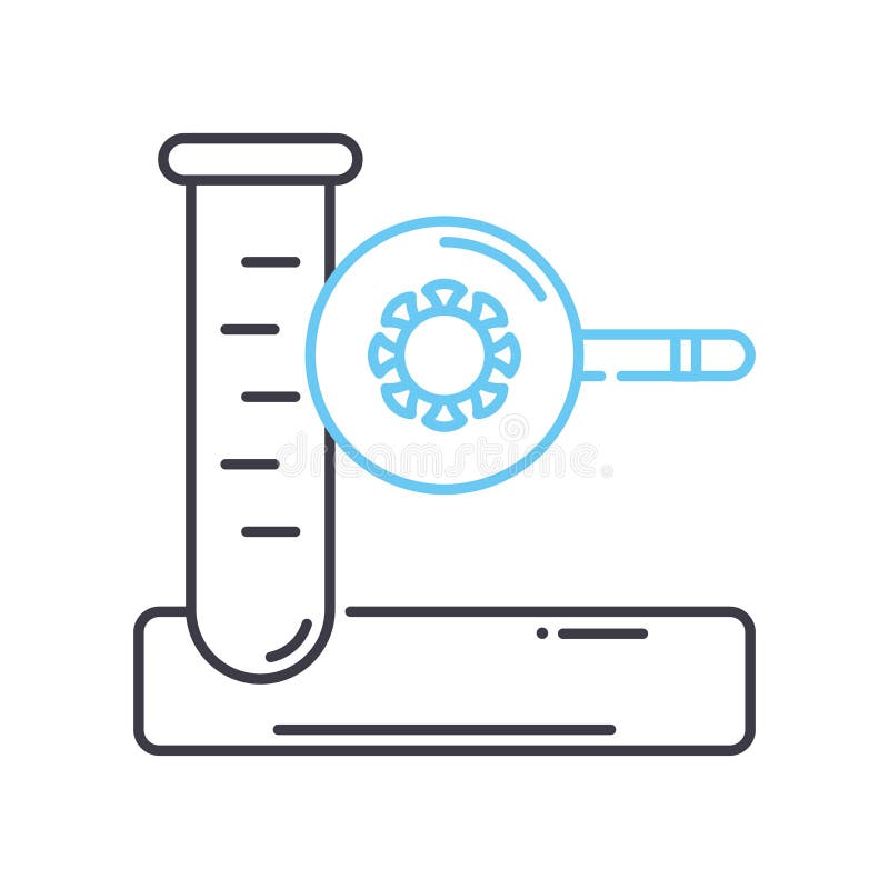 Mandatory Testing Line Icon, Outline Symbol, Vector Illustration ... Mandatory Testing Line Icon, Outline Symbol, Vector Illustration ...