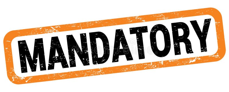 Mandatory Written Stock Illustrations – 100 Mandatory Written Stock ...