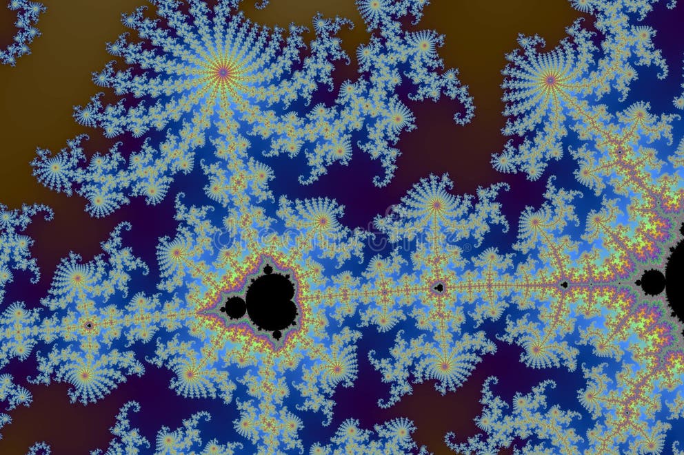 Mandelbrot Set Fractal Generating Mesmerizing Colorful Patterns Stock ...