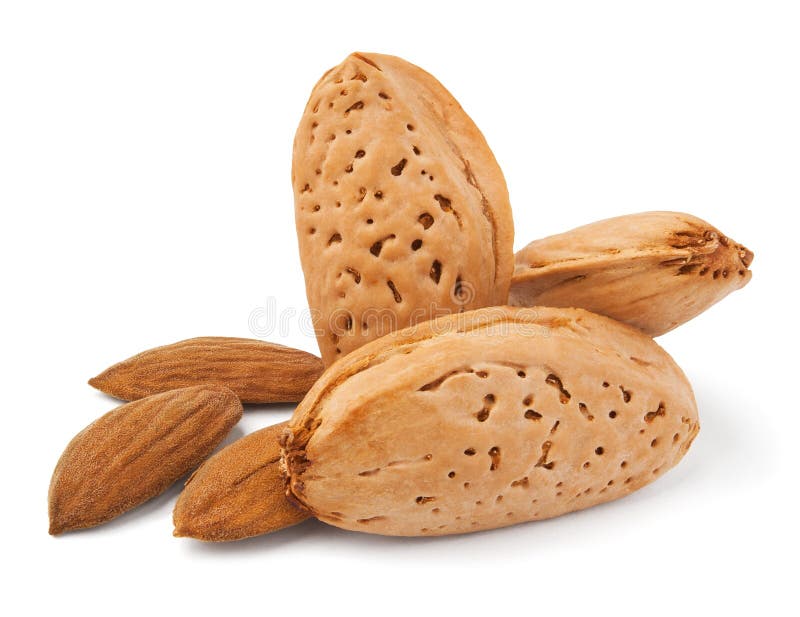 Geschnittene Mandeln stockfoto. Bild von makro, farbe - 13219910