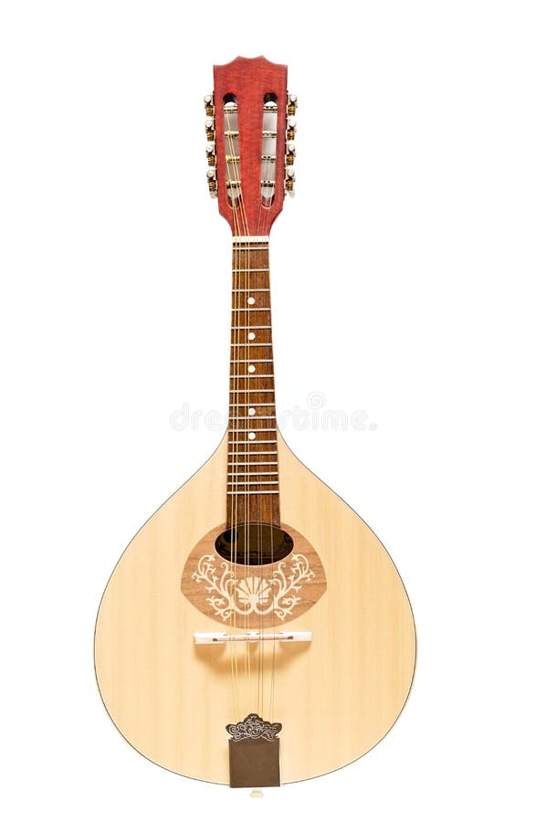 Mandolina Aislada En Un Fondo Blanco Instrumento Musical De La ...