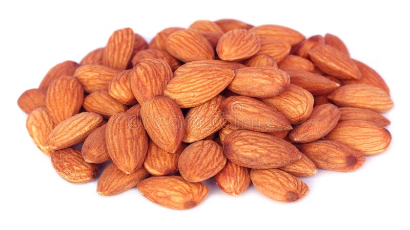 Mandorle Fresche Con Farina Fotografia Stock - Immagine di spuntino ...