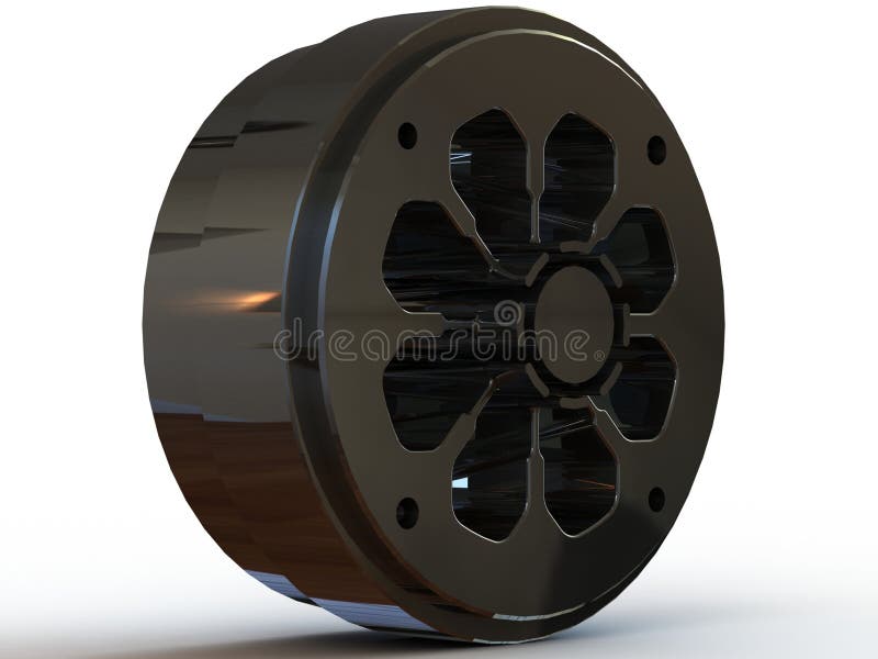 Mandrel Die for Pipe Extrusion 3D Rendering V1 Stock Illustration ...