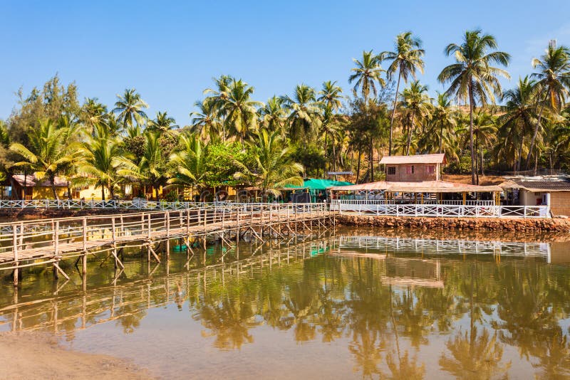 Mandrem beach Goa India stock photo. Image of hotel, sand - 93416532