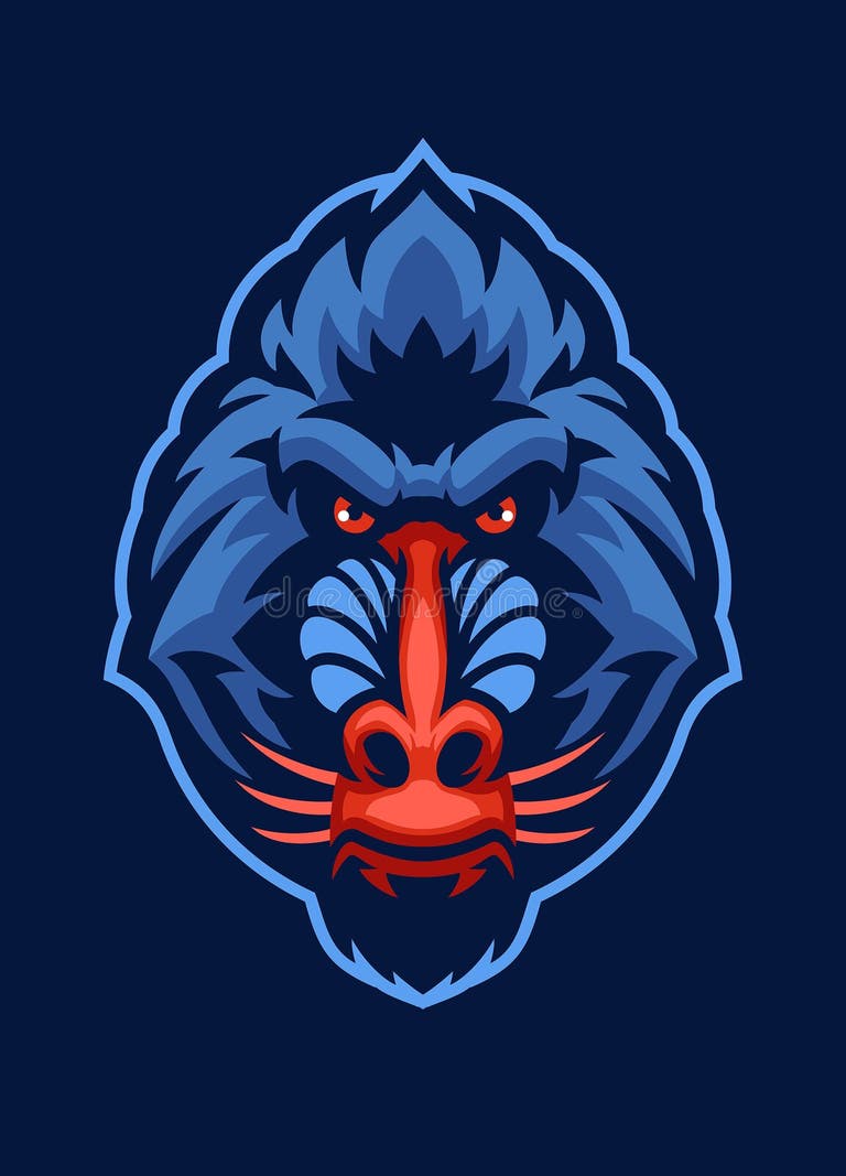 Mandrill Silhouette Stock Illustrations – 83 Mandrill Silhouette Stock ...