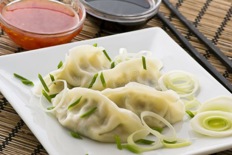 Mandu stock photo. Image of pelmeni, chili, chinese, leek - 10198786