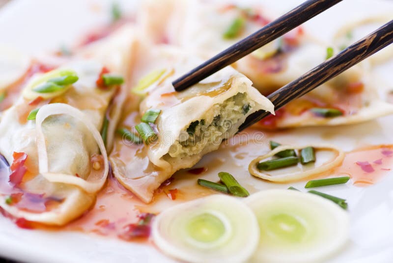 Mandu stock photo. Image of pelmeni, chili, chinese, leek - 10198786