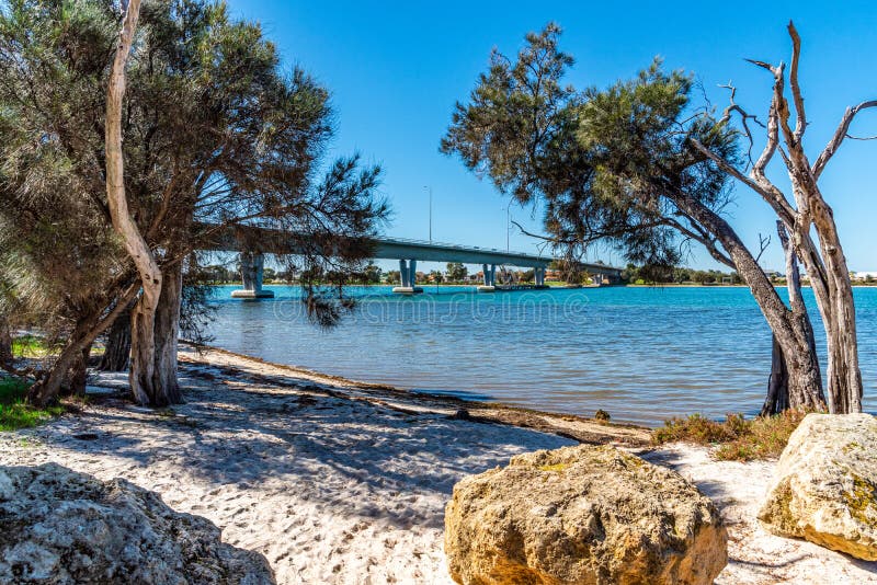 Mandurah Estuary Bridge Mandurah Bypass Editorial Photo - Image of ...