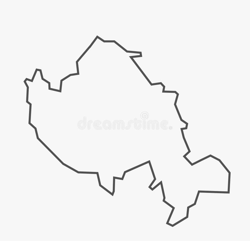 Mandya District Map Karnataka State India Illustration de Vecteur ...