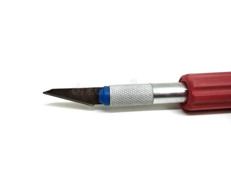 Manecilla Roja De La Hoja De Herramienta En Blanco Imagen de archivo ...