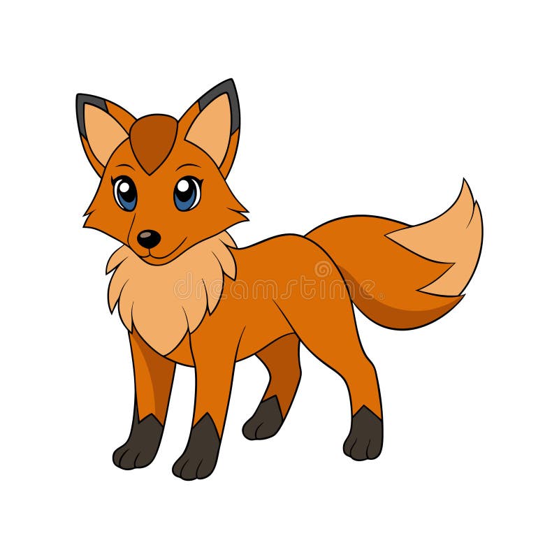 Maned Wolf Coloring Page for Kids Stock Illustration - Illustration of ...