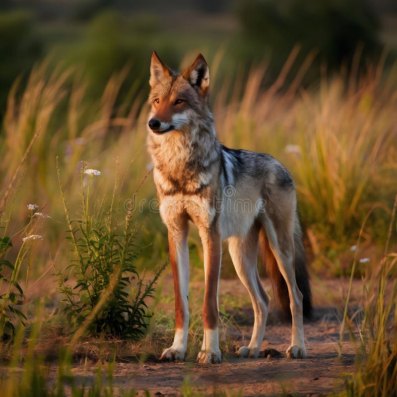 Maned Wolf stock illustration. Illustration of south - 344273227
