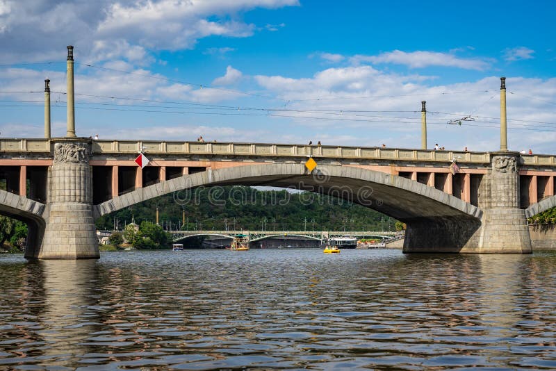 Manes Bridge Prague in Czech Republic Stock Image - Image of landmark ...