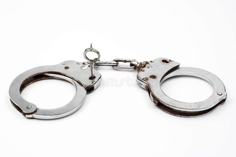Manette immagine stock. Immagine di polizia, acciaio, manette - 5933577