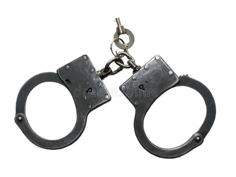 Manette fotografia stock. Immagine di isolato, ferro, conclusione - 8324684
