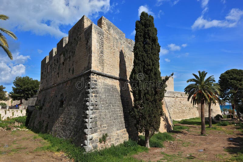 Manfredonia (Apulia, Italy) - Castle Stock Image - Image of building ...