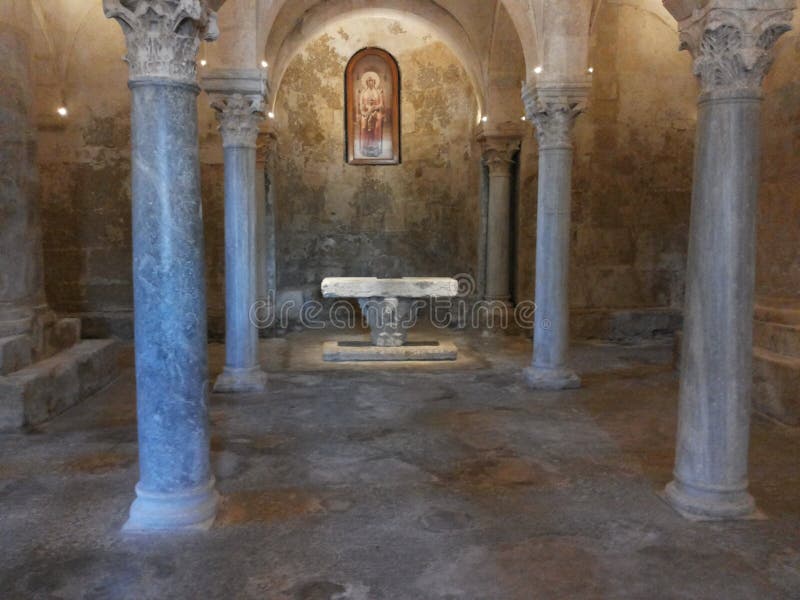 Cript stock photo. Image of acient, cript, church, manfredonia - 120441200