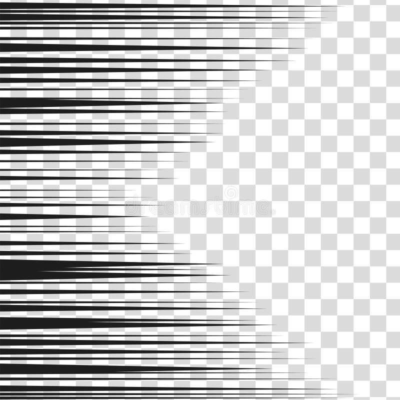 Manga Comic Effect on Transparent Background. Motion Radial Lines for ...