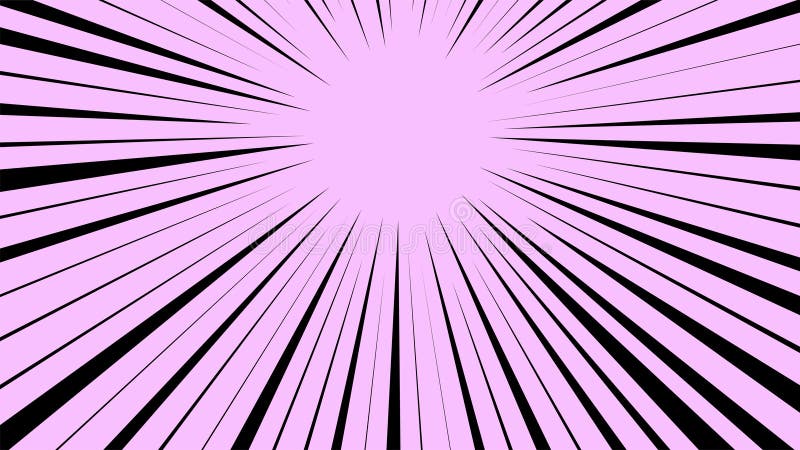 Manga Comic Effect on Transparent Background. Motion Radial Lines for ...