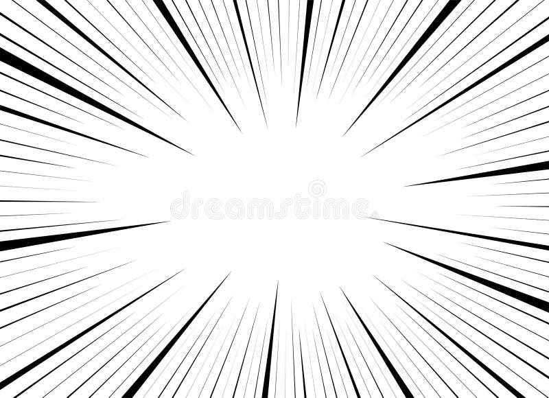 Manga Comic Explosion. Motion Movement Effect Stock Illustration ...