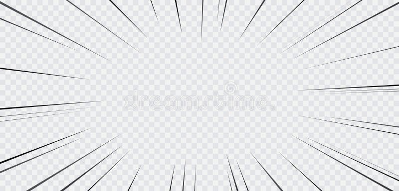 Flash Lines in Manga Style. Anime Speed Effect. Vector Illustration ...